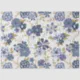 Elegant Blue Vine Floral Pattern Tissue Paper | Zazzle