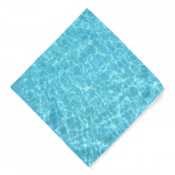 Elegant Blue Water Aqua Pool Modern Template Bandana | Zazzle