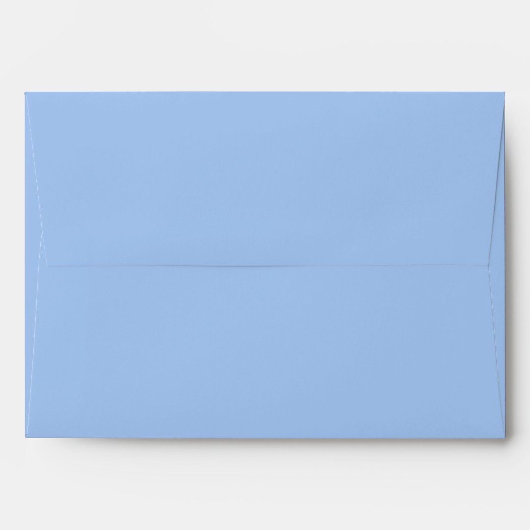 Elegant blue wedding envelope | Zazzle