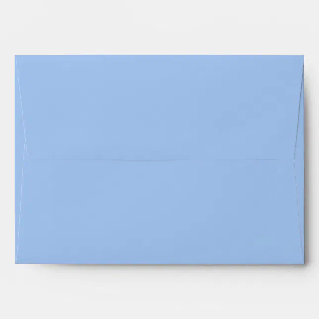 Elegant blue wedding envelope | Zazzle