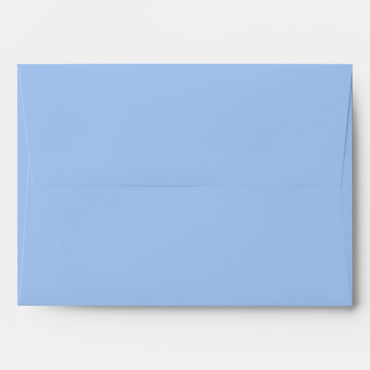 Elegant blue wedding envelope | Zazzle