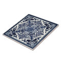 Elegant Blue & White Tile, Rose, Chinese Design Ceramic Tile | Zazzle