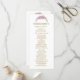 Elegant Blush Floral Gold Frame Wedding Program | Zazzle