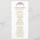 Elegant Blush Floral Gold Frame Wedding Program | Zazzle