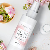 Elegant Blush Pink 2 OZ Room Spray Bottle Label | Zazzle
