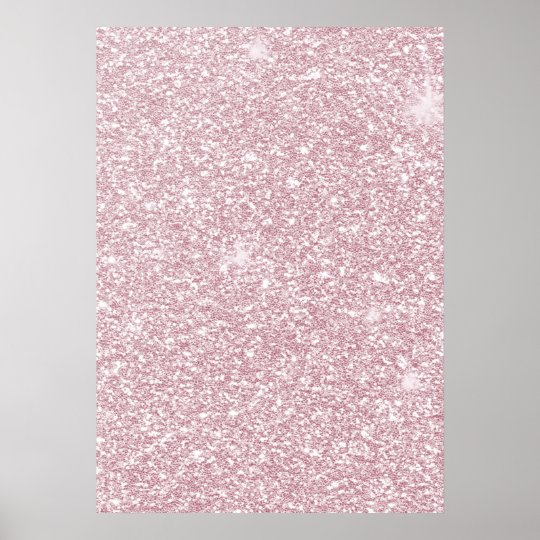 Elegant blush pink abstract trendy girly glitter poster | Zazzle.com