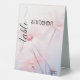 Elegant Blush Pink Daisies Table Tent Sign | Zazzle