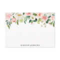 Elegant Blush Pink Floral Personalized Stationery | Zazzle