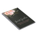 Elegant Blush Pink Floral Roses Modern Journal | Zazzle