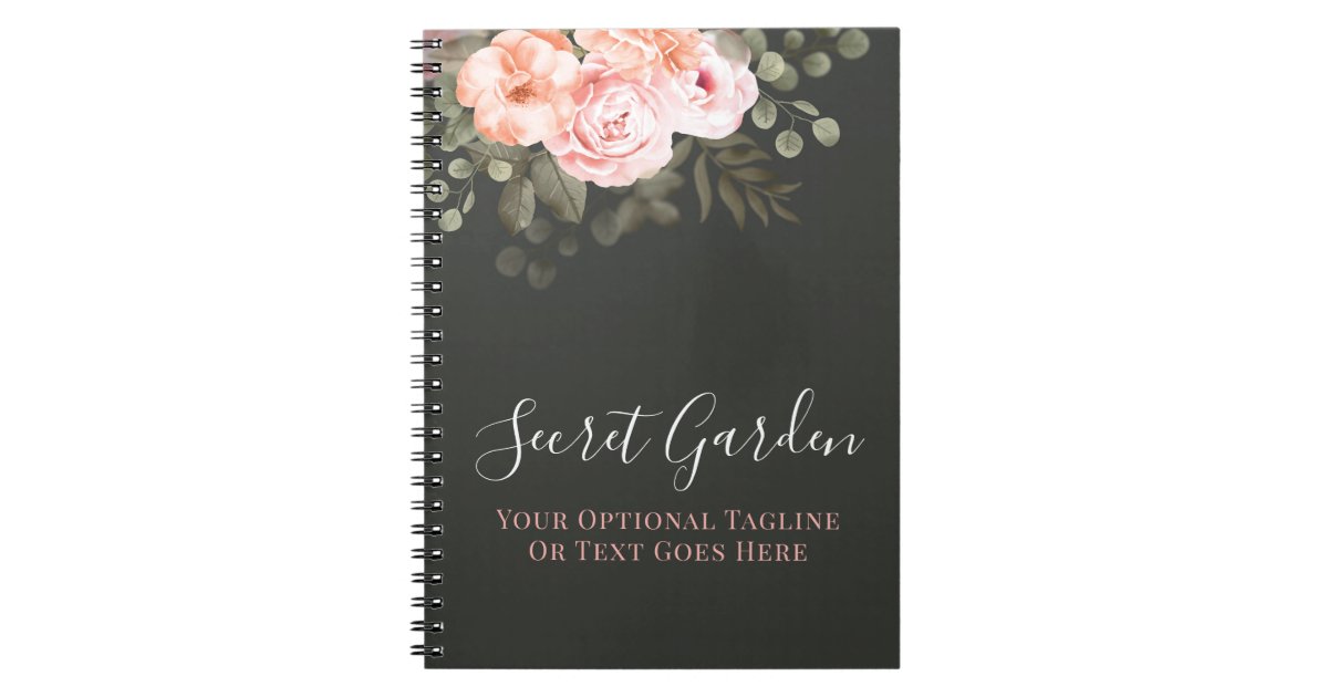 Elegant Blush Pink Floral Roses Modern Journal | Zazzle