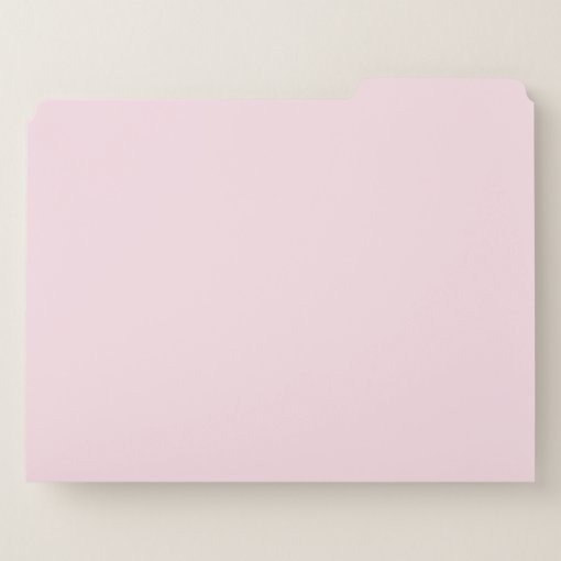 Elegant Blush Pink Gold Minimalist Classy Chic File Folder | Zazzle