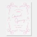 Elegant Blush Pink Hand Drawn Grand Opening Sign | Zazzle