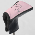 Elegant Blush Pink | Modern Golfer Monogram Golf Head Cover | Zazzle