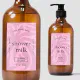 Elegant Blush Pink Shampoo Soap Waterproof Label | Zazzle