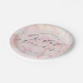 Elegant Blush Watercolor Bridal Shower Paper Plates | Zazzle
