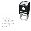 Elegant Bohemian Minimalist Wedding Return Address Self-inking Stamp ...