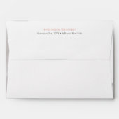 Elegant boho blush pink roses greenery gold frame envelope | Zazzle