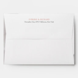 Elegant boho blush pink roses greenery gold frame envelope | Zazzle