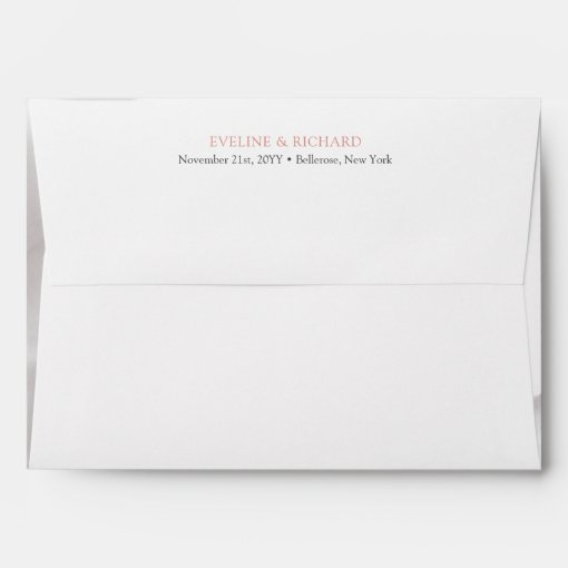 Elegant boho blush pink roses greenery gold frame envelope | Zazzle