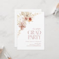 Elegant Boho Floral Grad Party | Graduation Invitation | Zazzle