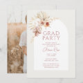 Elegant Boho Floral Grad Party Invitation | Zazzle