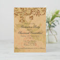 Elegant Boho Vintage Graduation Party Invitation | Zazzle
