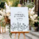 Elegant Boho Wildflower Wedding Welcome Sign | Zazzle
