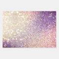 Elegant Bokeh Glitter Christmas Wrapping Paper Sheets | Zazzle