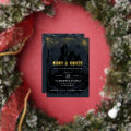 Elegant “Boos & Booze” Halloween party Foil Invitation | Zazzle