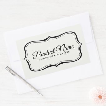 Elegant Border Product Label Template | Zazzle