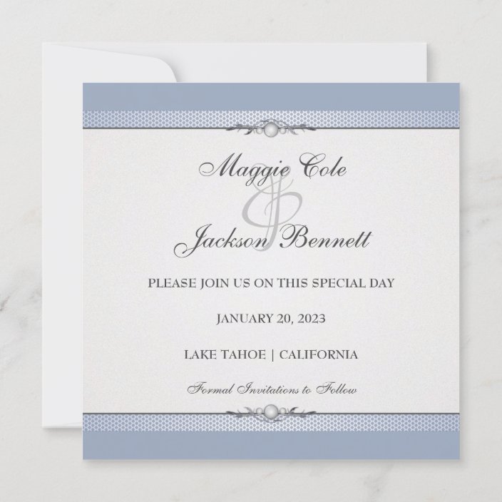 Elegant Border Save The Date | Zazzle.com