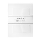 Elegant borders black and white minimalist wedding invitation belly ...