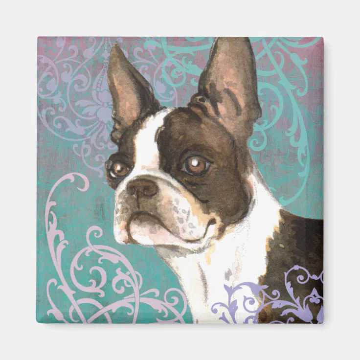 Elegant Boston Terrier Magnet | Zazzle