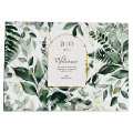 Elegant Botanic Greenery wedding welcome Large Gift Bag | Zazzle
