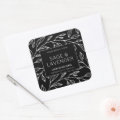Elegant Botanical Black & White Product Jar Label | Zazzle