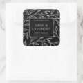 Elegant Botanical Black & White Product Jar Label | Zazzle