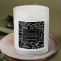 Elegant Botanical Black & White Product Jar Label | Zazzle