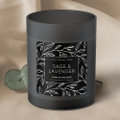 Elegant Botanical Black & White Product Jar Label | Zazzle