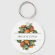 Elegant Botanical Citrus Greenery Keychain | Zazzle