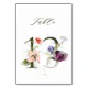 Elegant Botanical Floral Number 13, Table Number | Zazzle