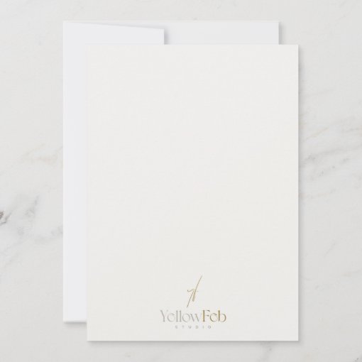 Elegant Botanical Leafy Foliage Watercolor Wedding Note Card | Zazzle