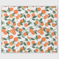 Elegant Botanical Orange Citrus Wrapping Paper wit | Zazzle