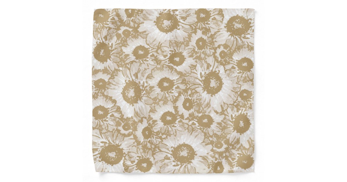 Elegant Botanical Pattern Bandana | Zazzle