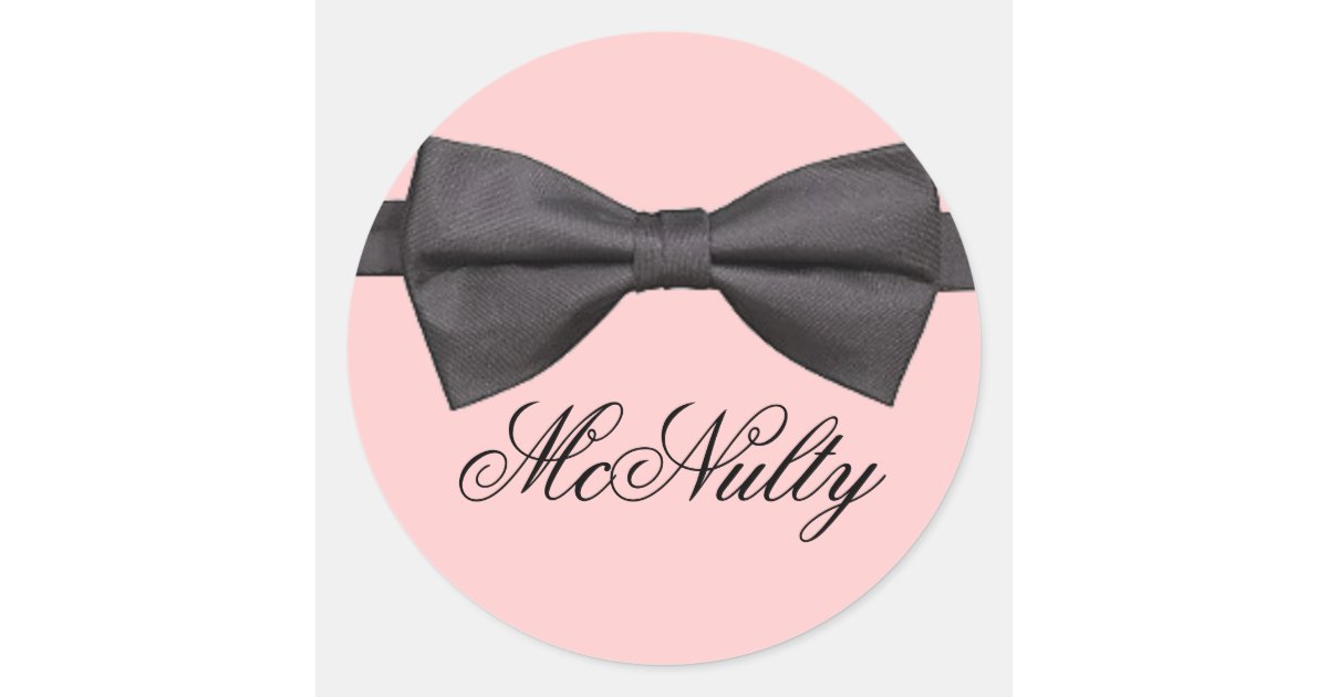 Elegant Bow Tie Labels | Zazzle