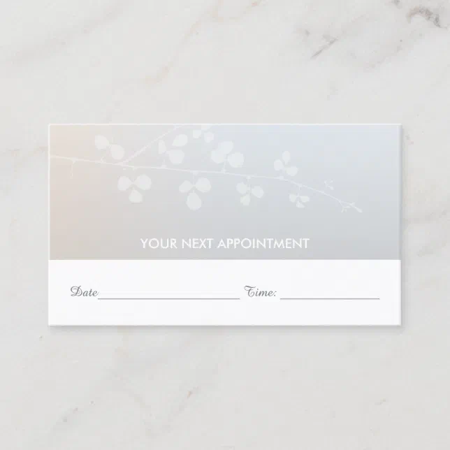 Elegant Branch Salon Spa Appointment Reminder | Zazzle