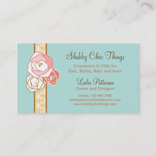 Elegant Bridal Accesories Business Card | Zazzle