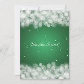 Elegant Bridal Shower Party Sparkle Emerald Green Invitation | Zazzle