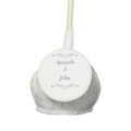 Elegant Bride Groom Couple Wedding Parties Gray Cake Pops | Zazzle