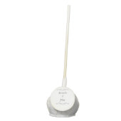 Elegant Bride Groom Couple Wedding Parties Gray Cake Pops | Zazzle