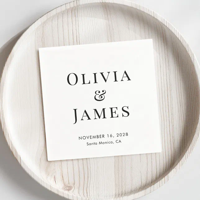 Elegant Bride Groom Monogram Wedding Napkins | Zazzle